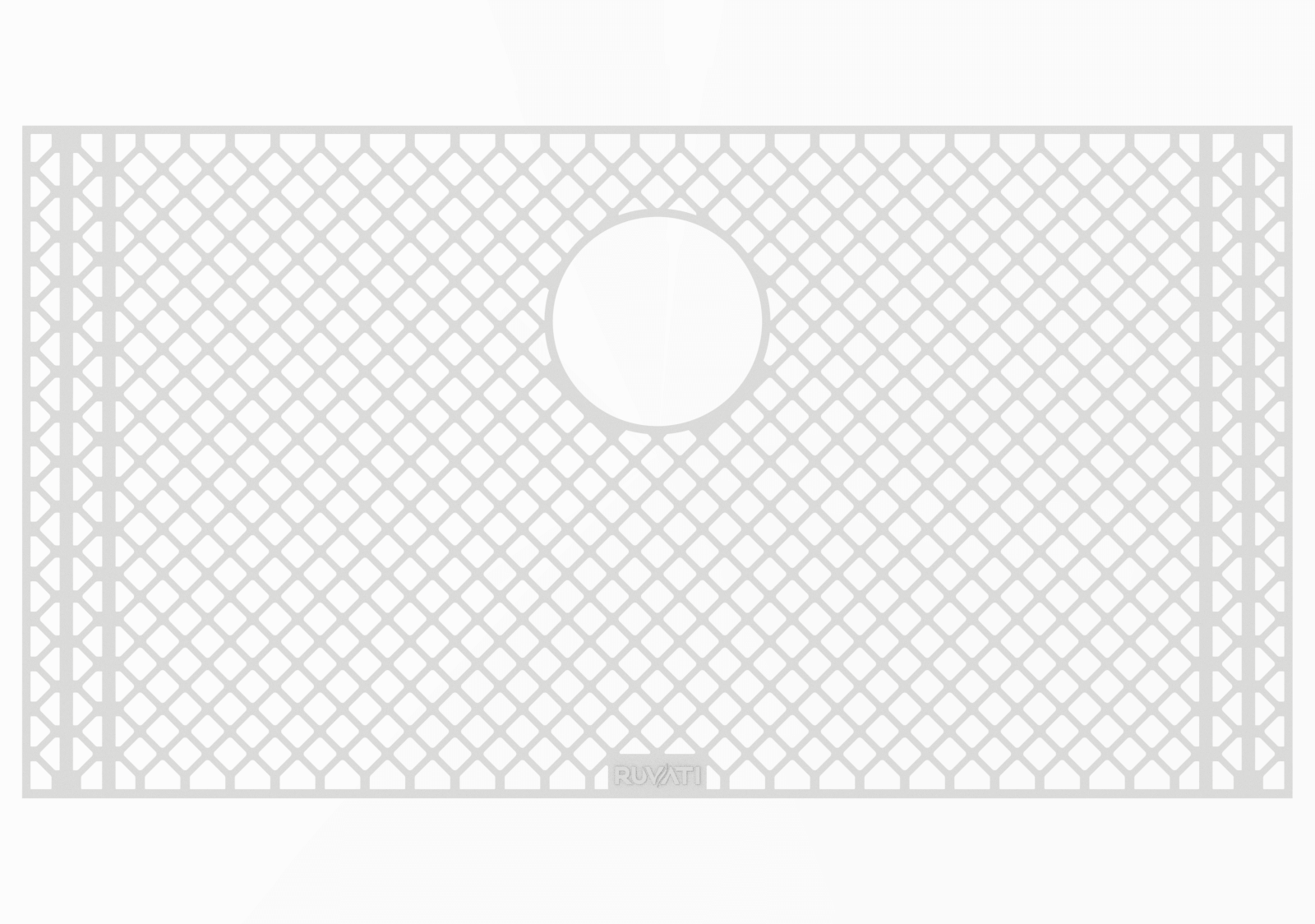 Ruvati Silicone Bottom Rinse Grid Sink Mat for RVH8300 Sink - Gray ...