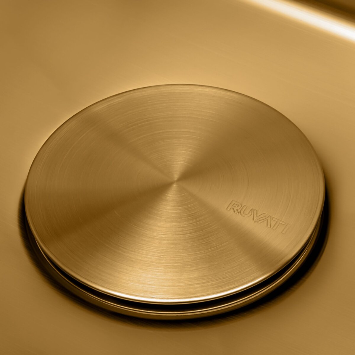 Ruvati Drain Cover for Kitchen Sink and Garbage Disposal - Brushed Gold ...