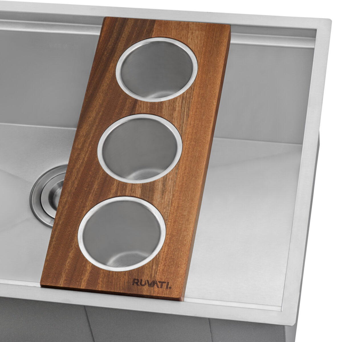 Ruvati Condiment Tray 3 Bowl Serving Board for Workstation Sinks ...