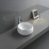 12 inch Bathroom Vessel Sink Round White Circular Above Counter ...