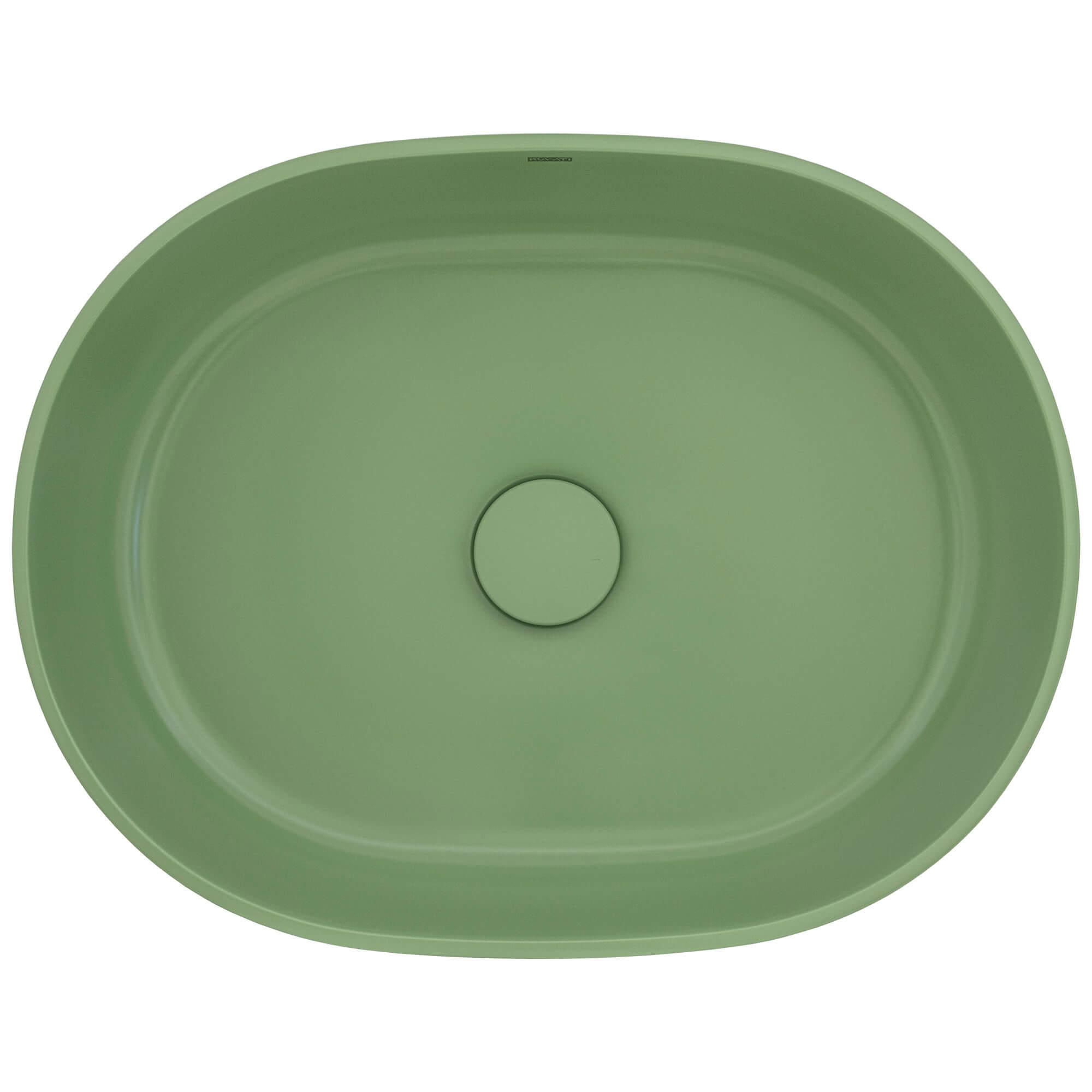 Ruvati 19-inch Avocado Lime Green epiStone Solid Surface Bathroom ...
