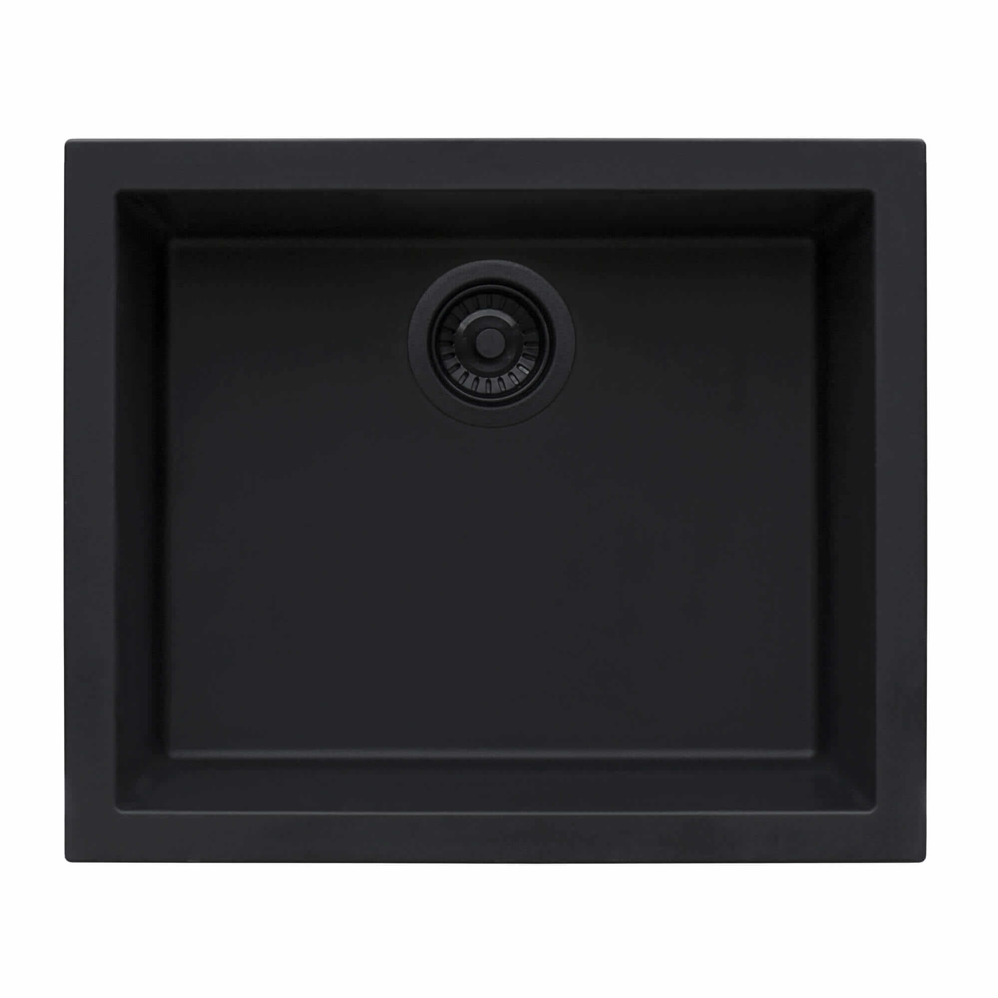 Ruvati 23 x 17 inch Granite Composite Undermount Single Bowl Kitchen ...