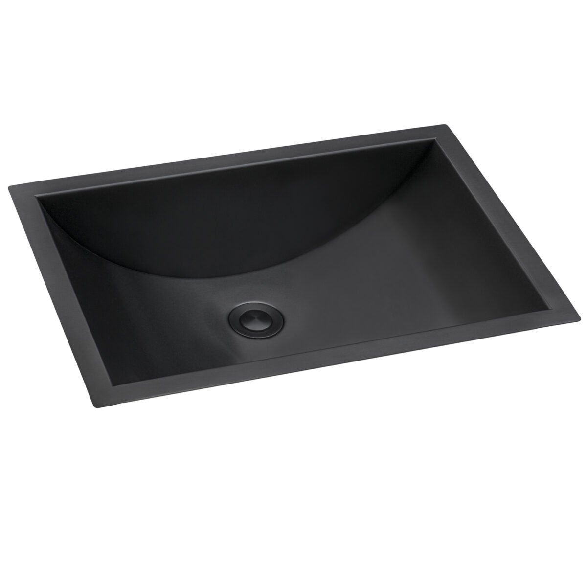 Ruvati 18 x 12 inch Gunmetal Black Stainless Steel Rectangular Bathroom ...