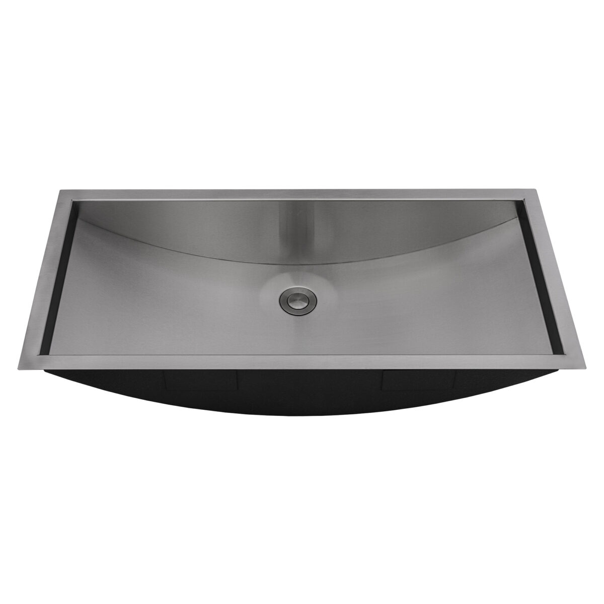 Ruvati 30 x 14 inch Brushed Stainless Steel Rectangular Bathroom Sink ...