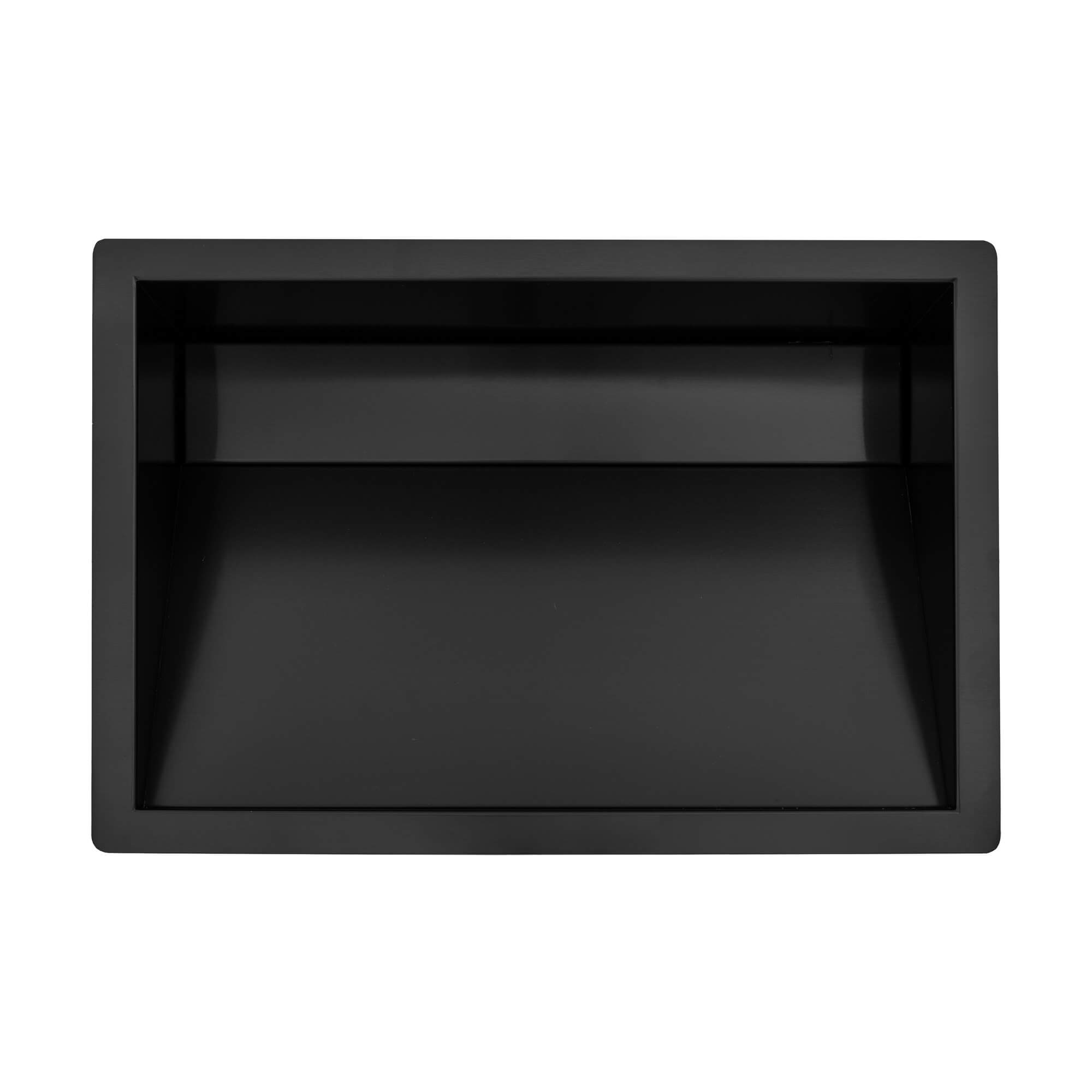 Ruvati 20 x 14 inch Gunmetal Black Stainless Steel Undermount Ramp ...