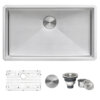 Ruvati 15" Workstation Bar Prep Sink Ledge Undermount 16 Gauge ...