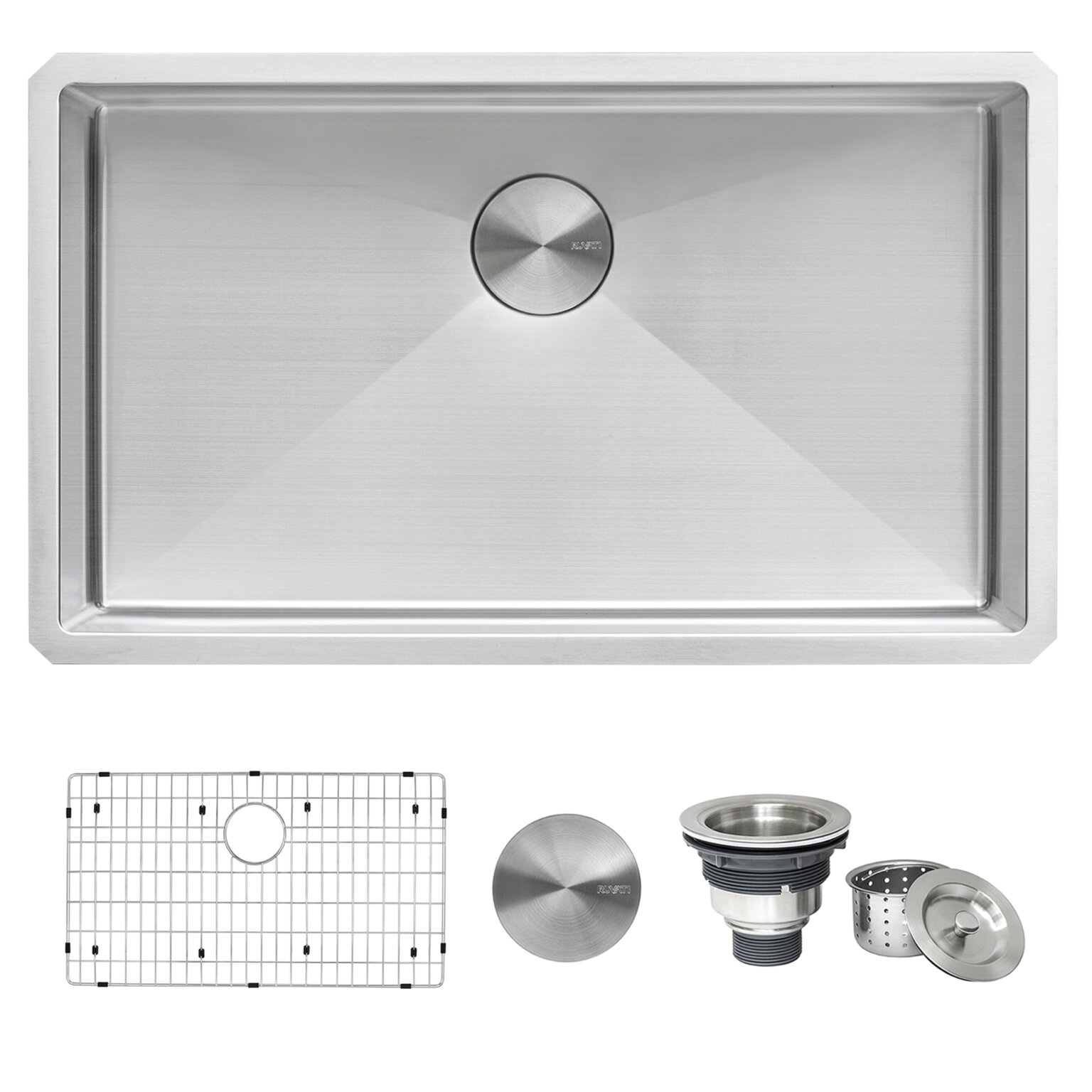 Ruvati 39-inch Workstation Dual Tier Kitchen Sink Undermount 16 Gauge ...