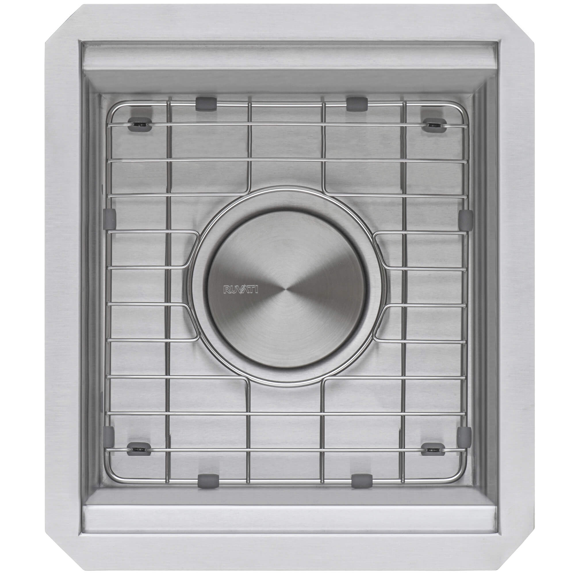 Ruvati 13 inch Workstation Bar Prep Sink with Cover Undermount 16 Gauge ...