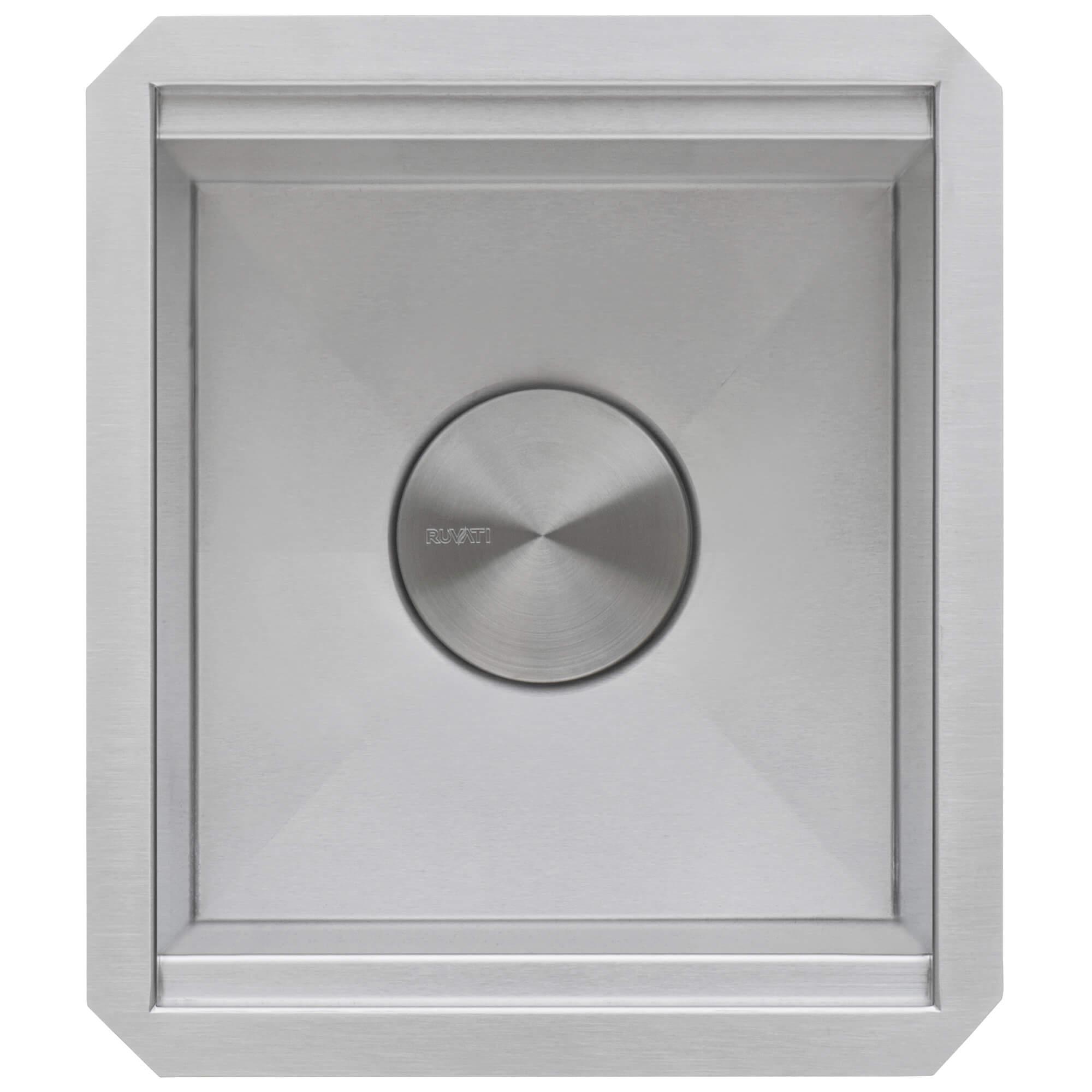 Ruvati 13 inch Workstation Bar Prep Sink with Cover Undermount 16 Gauge ...