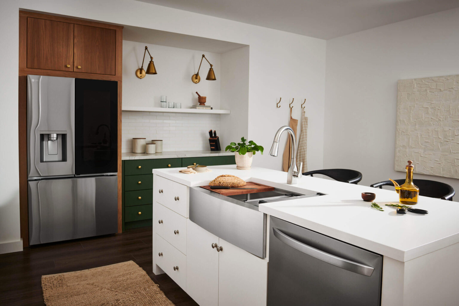 Ruvati 33-inch Apron-front Workstation Farmhouse Kitchen Sink 16 Gauge ...