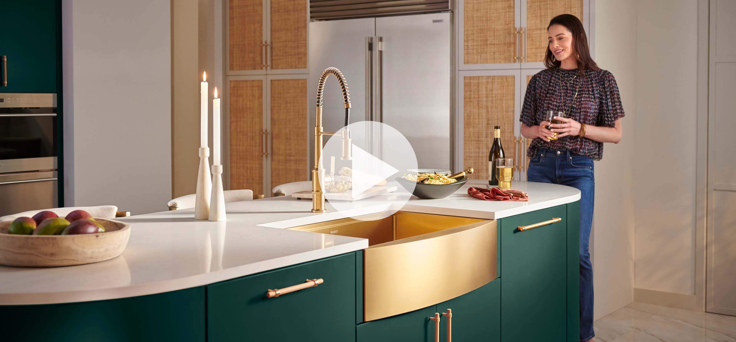 Gold Sinks For A Kitchen Glow Up - Ruvati USA