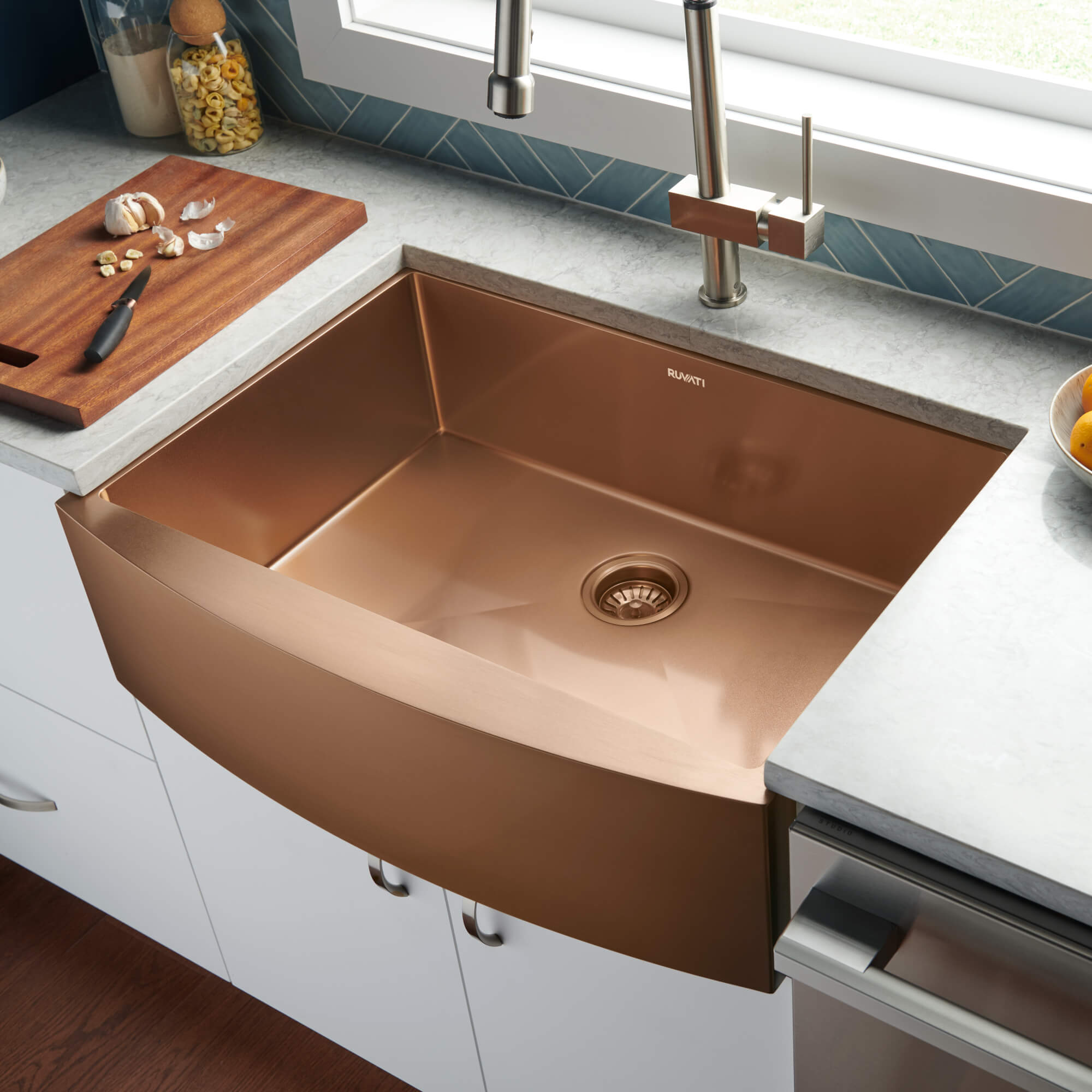 Copper Farmhouse Kitchen Sink