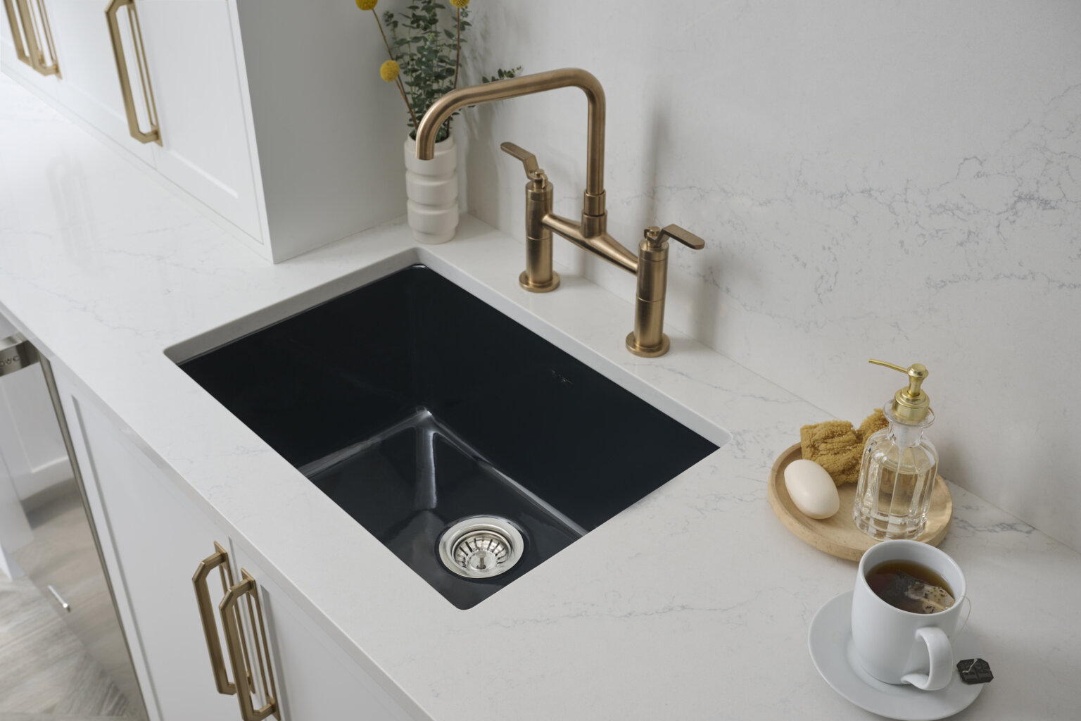 Ruvati 27-inch Fireclay Undermount / Drop-in Topmount Kitchen Sink ...